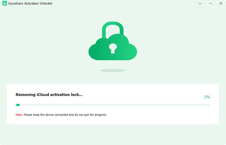 User Guide of Joyoshare Activation Unlocker - Remove Activation Lock