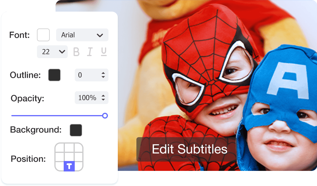 Subtitle Editor - Joyoshare VidiKit | OFFICIAL
