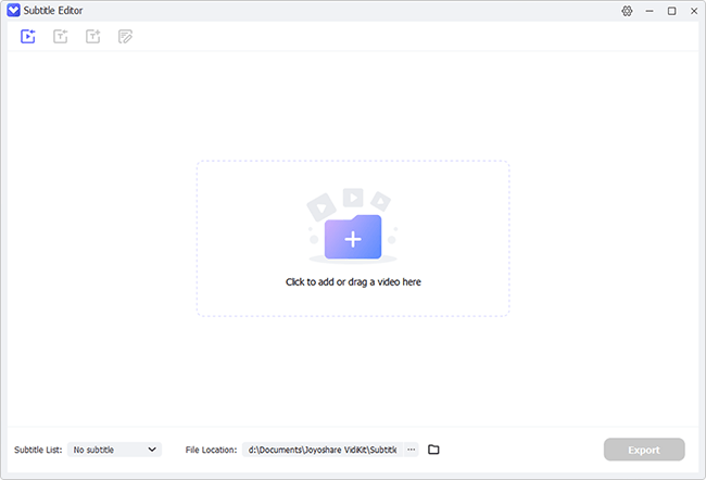 How to Edit Subtitles with Subtitle Editor | Joyoshare VidiKit