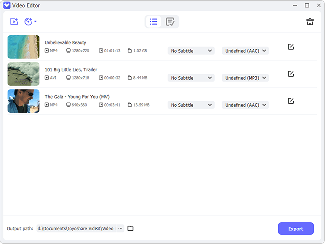 How to Edit Videos with Video Editor | Joyoshare VidiKit